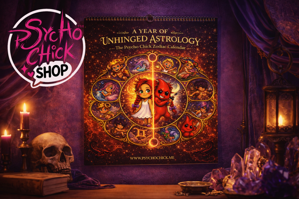 A Year of Unhinged Astrology - A Psycho Chick™ Calendar (FREE Digital ...
