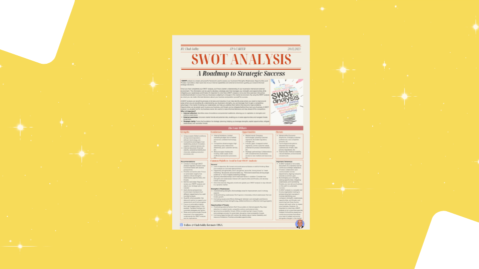 Conquer Business Chaos with the Ultimate SWOT Cheat Sheet: Your Roadmap ...