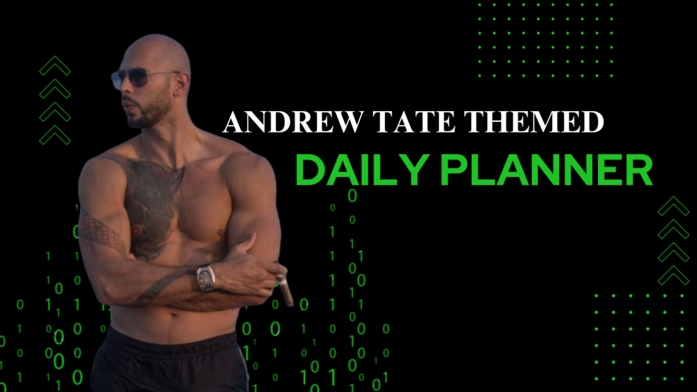 Andrew Tate Themed Daily Planner Premium Edition