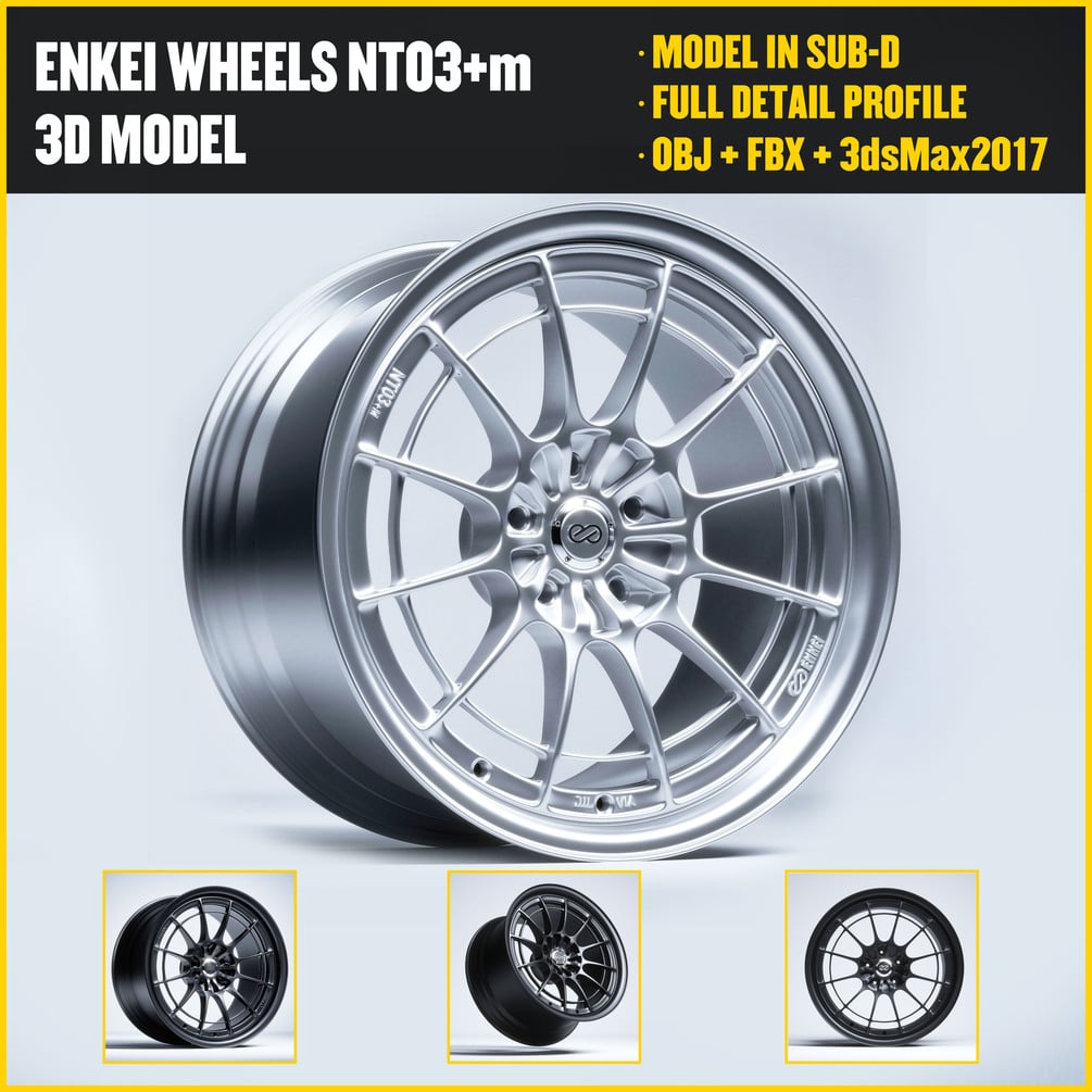 Enkei Wheels - NT03m | 3D Model