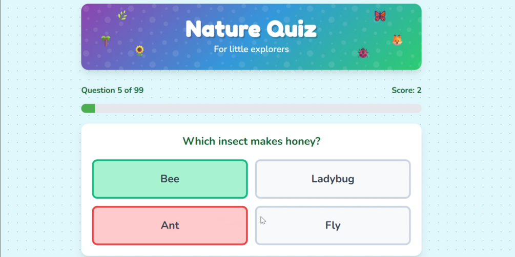 Nature quiz for kids