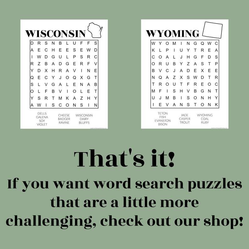 🗺️ United States Geography Word Search Pack – Learn All 50 States (The ...