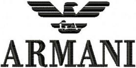 Georgio Armani logo. Georgio Armani Embroidered design, used for ...