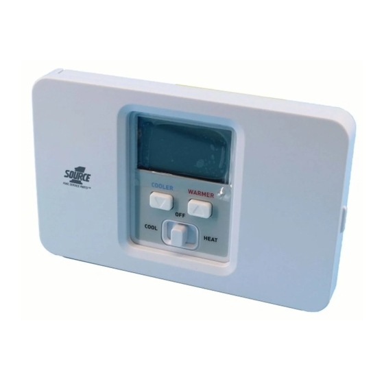 1 Source S1-THEC11NS Owner`s Manual Digital Thermostats