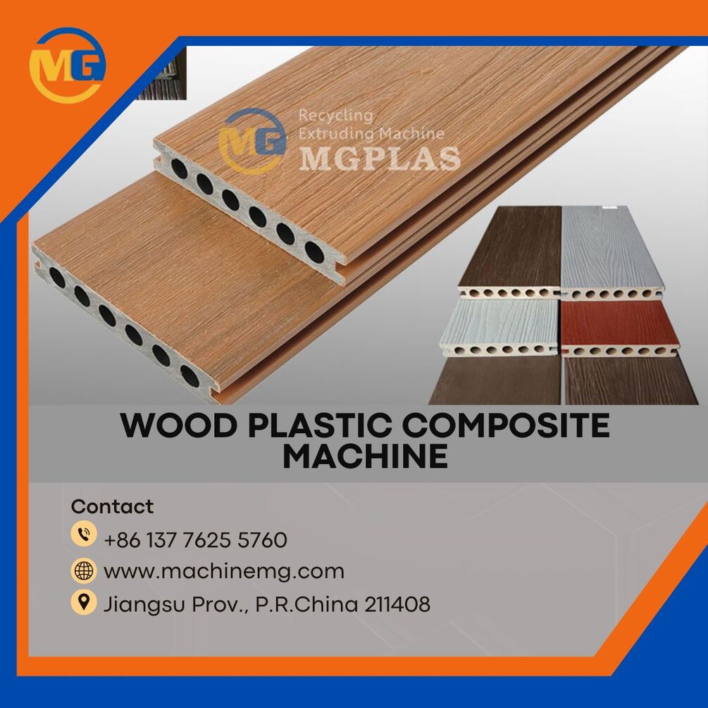 Wood plastic composite machine