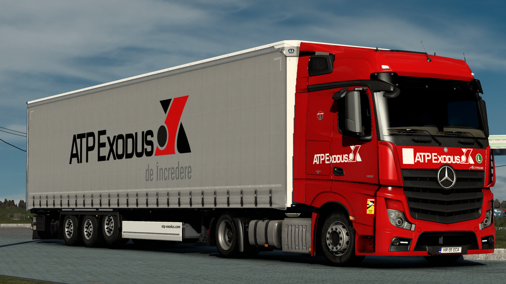 ATP Exodus combo skin for Krone megaliner and Mercedes Benz Actros mp4 ...