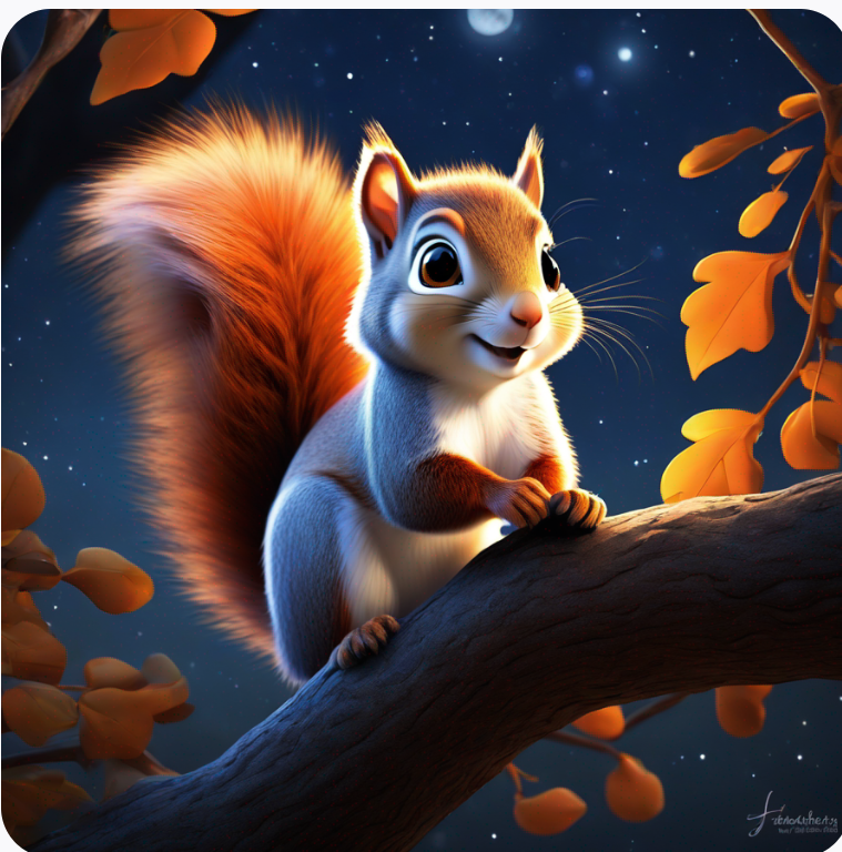 FREE KIDS STORY-The Curious Squirrel and the Hidden Treasure-FREE PDF