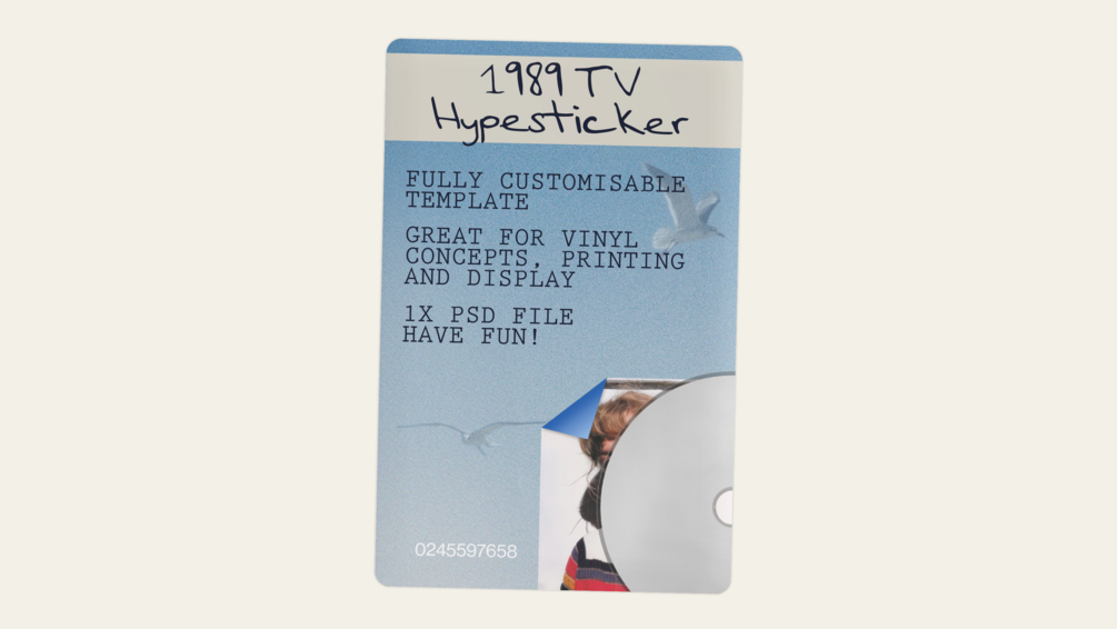 1989 TV Hypesticker Template