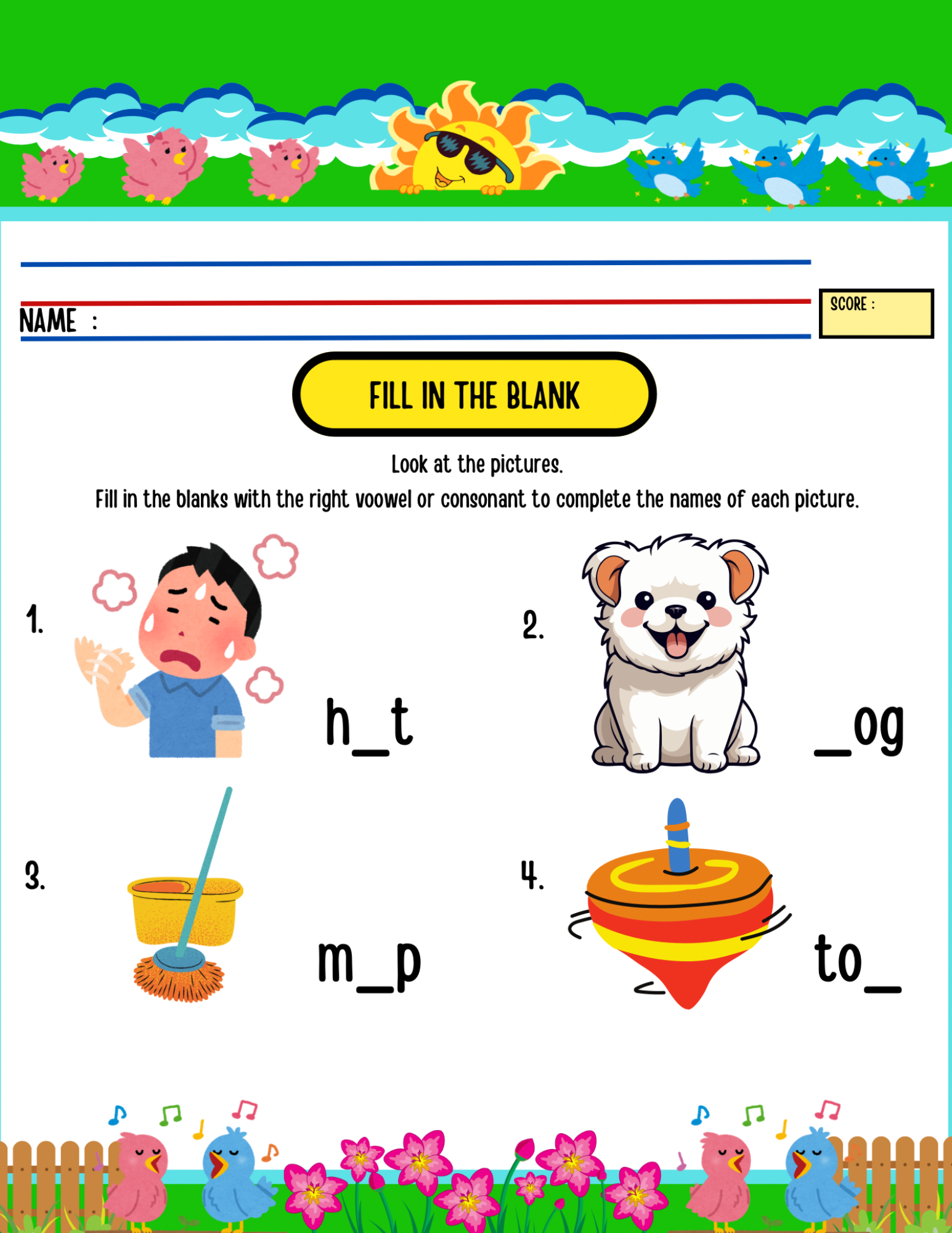 CVC WORDS ACTIVITY WORKSHEETS (printable and editable to canva)