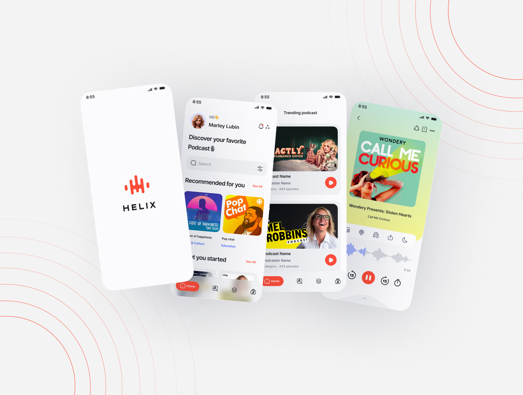 HELIX - Podcast App UI Kit