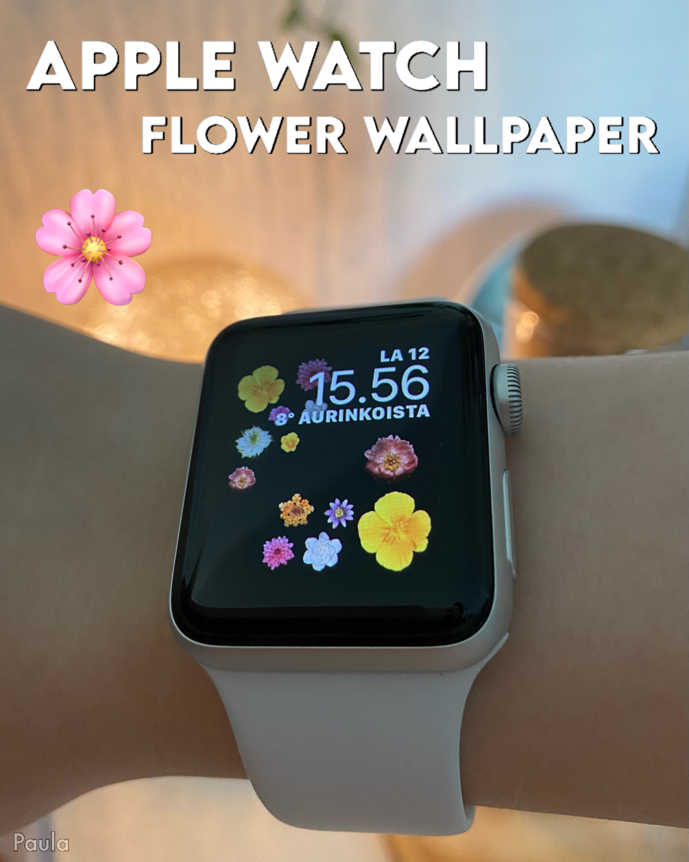 Apple watch flower wallpaper