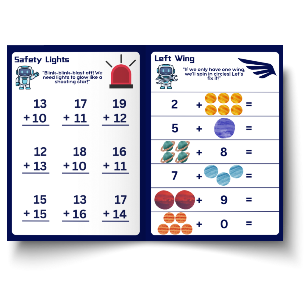 Printable Math-Based Adventure (Addition) For Ages 4-8