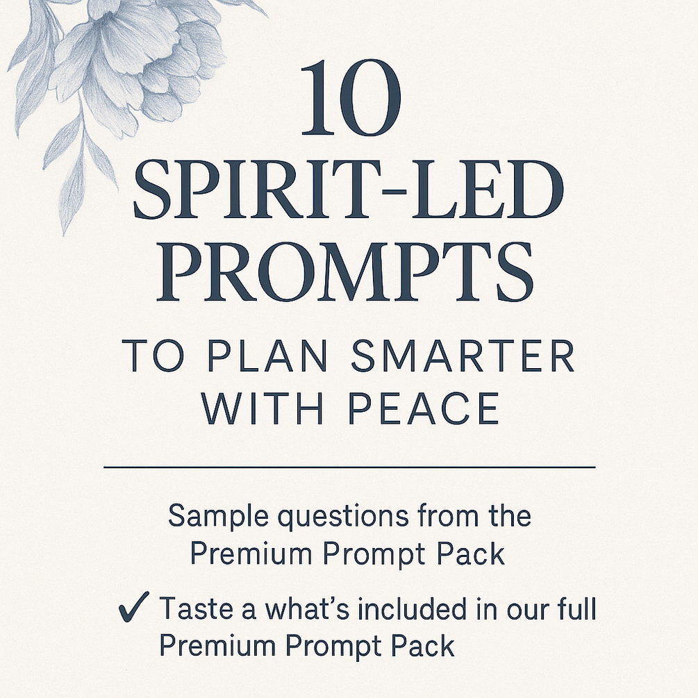 Free Download: 10 Spirit-Led Prompts to Plan Smarter with Peace