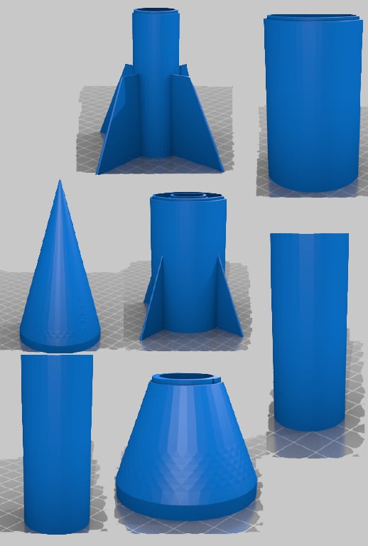 Modular Model Rocket Kit