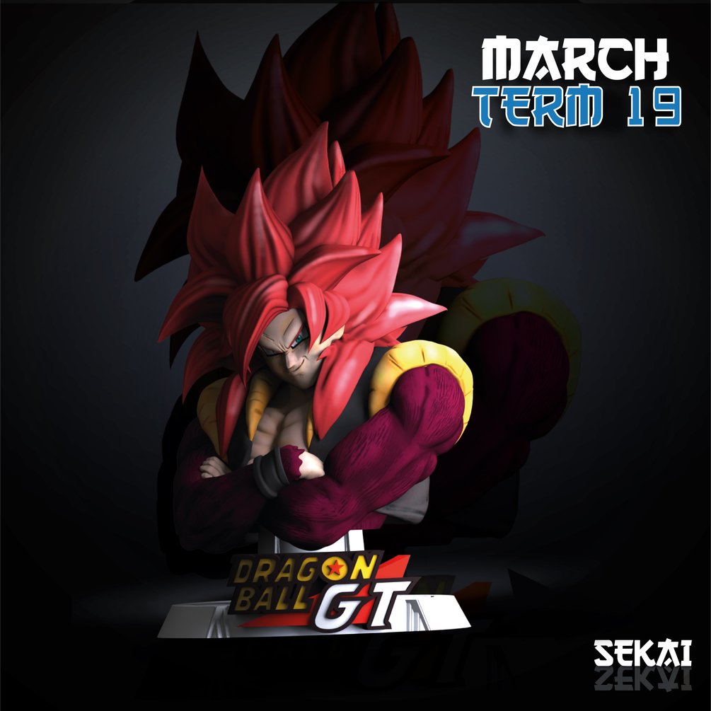Gogeta Bust - Sekai 3D Models - Tested and Ready for 3D printing