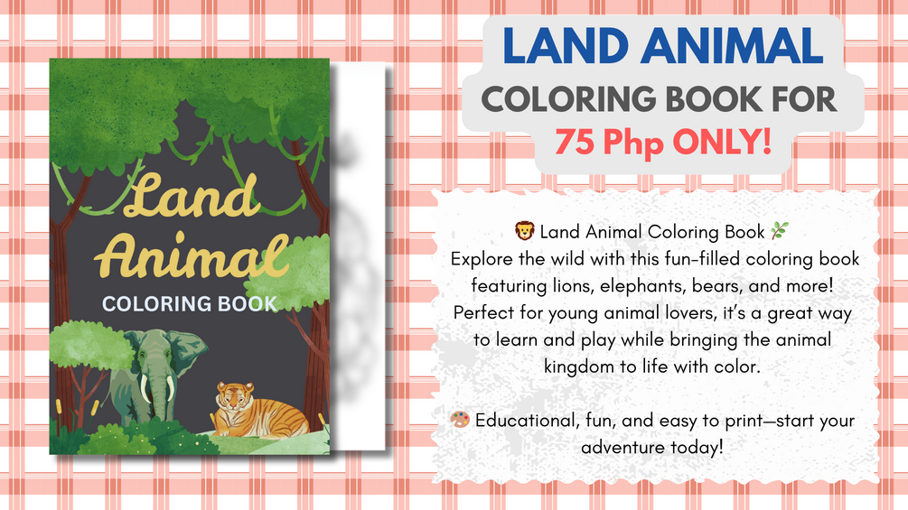 LAND ANIMAL COLORING BOOK