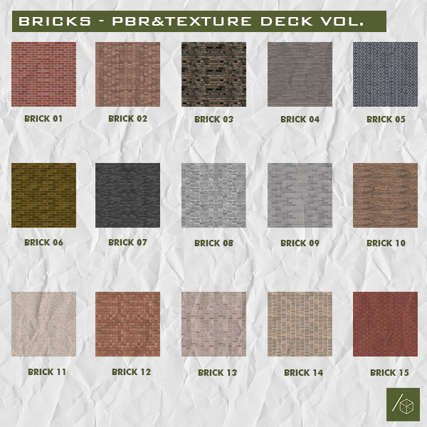 BRICKS - PBR&TEXTURE DECK VOL. 1