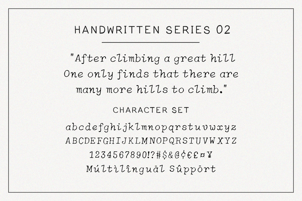 Handwritten Series