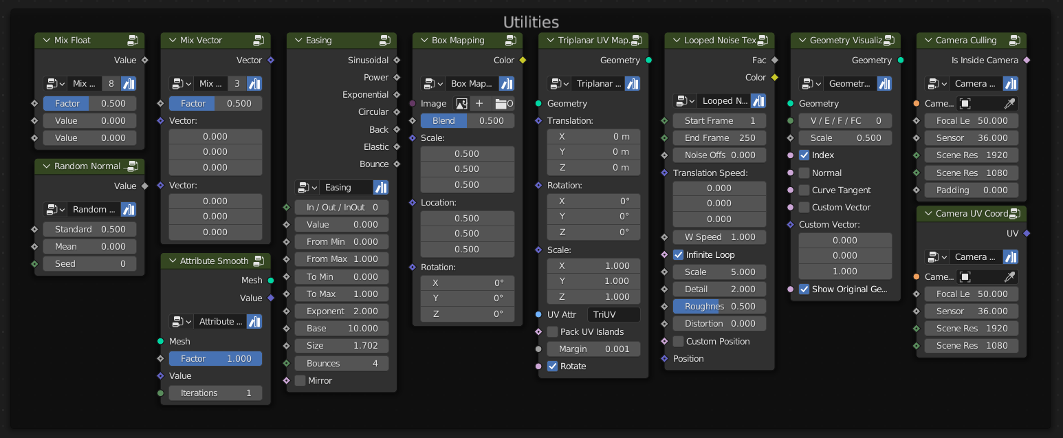 Higgsas Blender 3.3/3.4/3.5/3.6+ Geometry Nodes Groups Toolset Pack