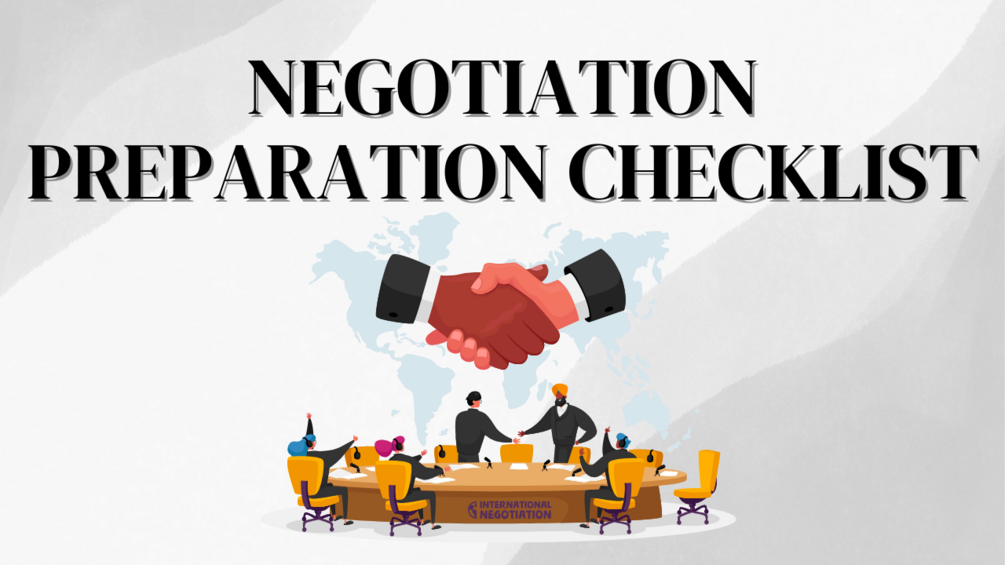 NEGOTIATION PREPARATION CHECKLIST [BONUS]