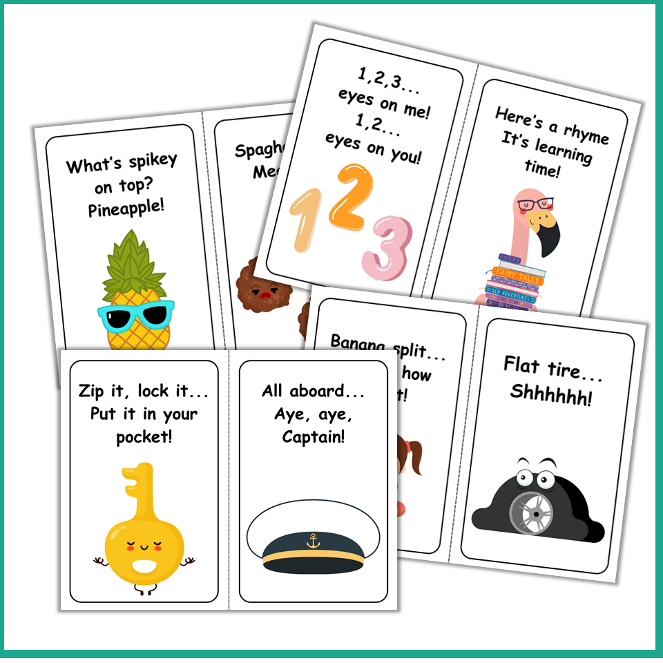 Printable Attention Grabbing Phrase Cards | Call and Response Classroom ...