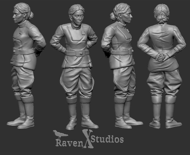 NPC Female Grand Republic Navy bundle Legion Scale