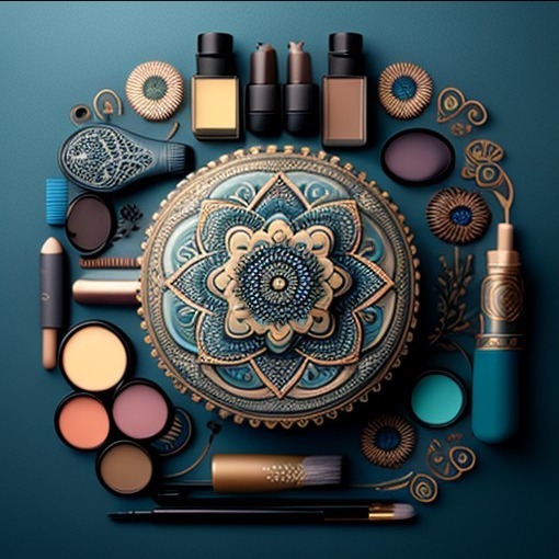 Make up Accessories Mandala art Pattern