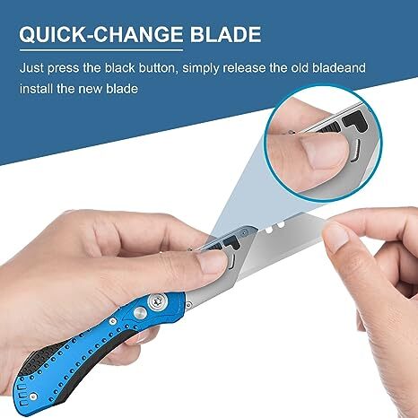 Folding Utility Knife, SK5 Heavy Duty Retractable and Folding Box ...