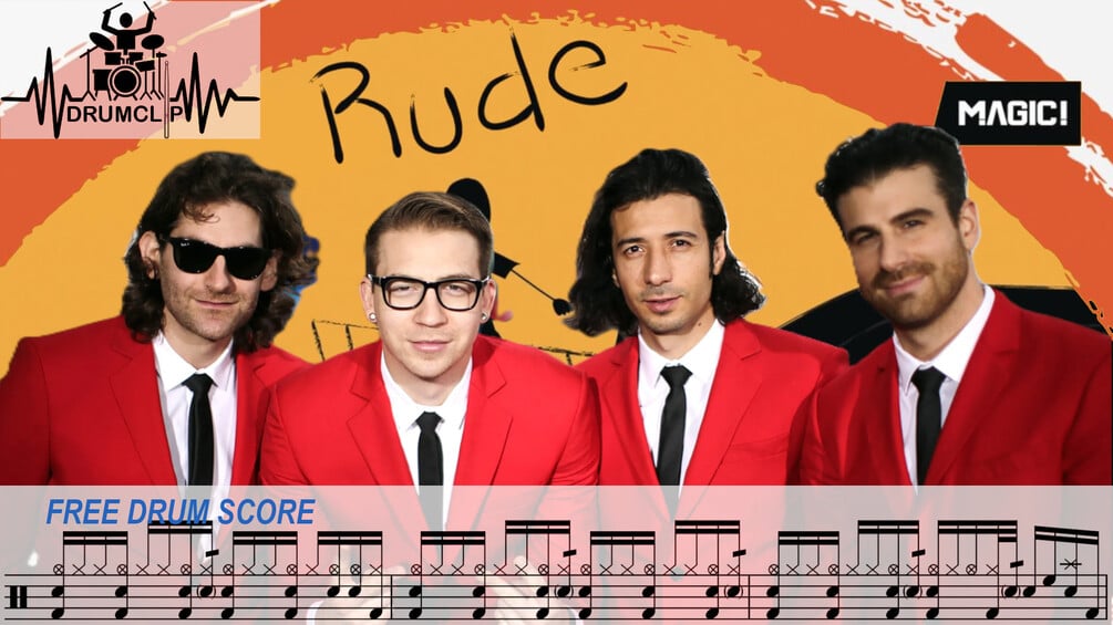 MAGIC! - Rude (Drum Sheet Music)
