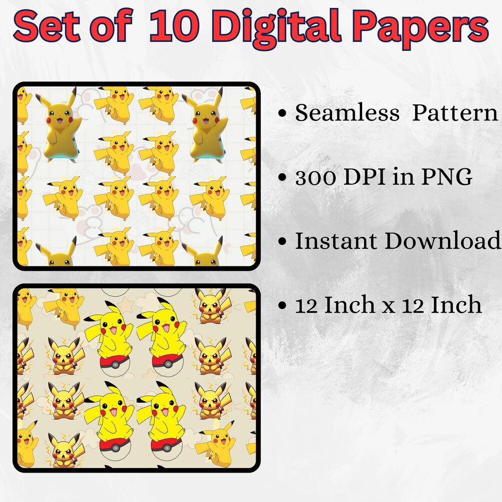Cartoon Digital Seamless Pattern Texture,Digital Download,Journal Print ...