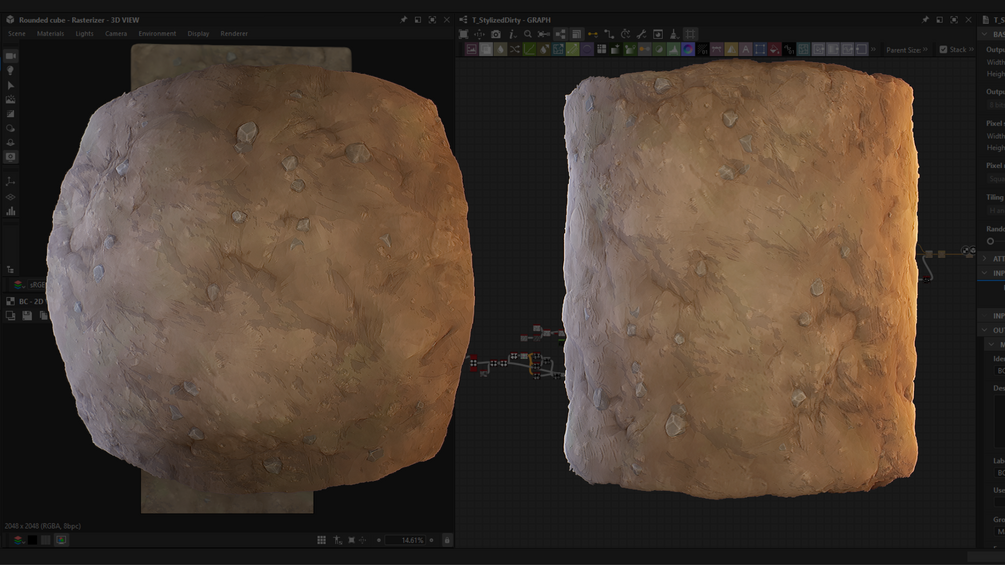 STYLIZED DIRTY MATERIAL | SUBSTANCE DESIGNER