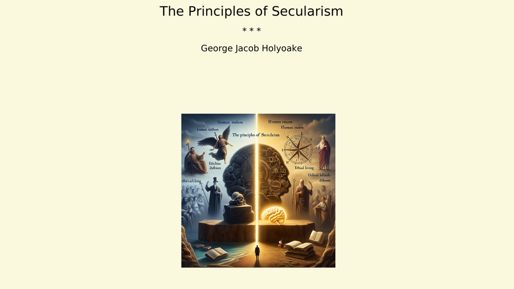 The Principles of Secularism