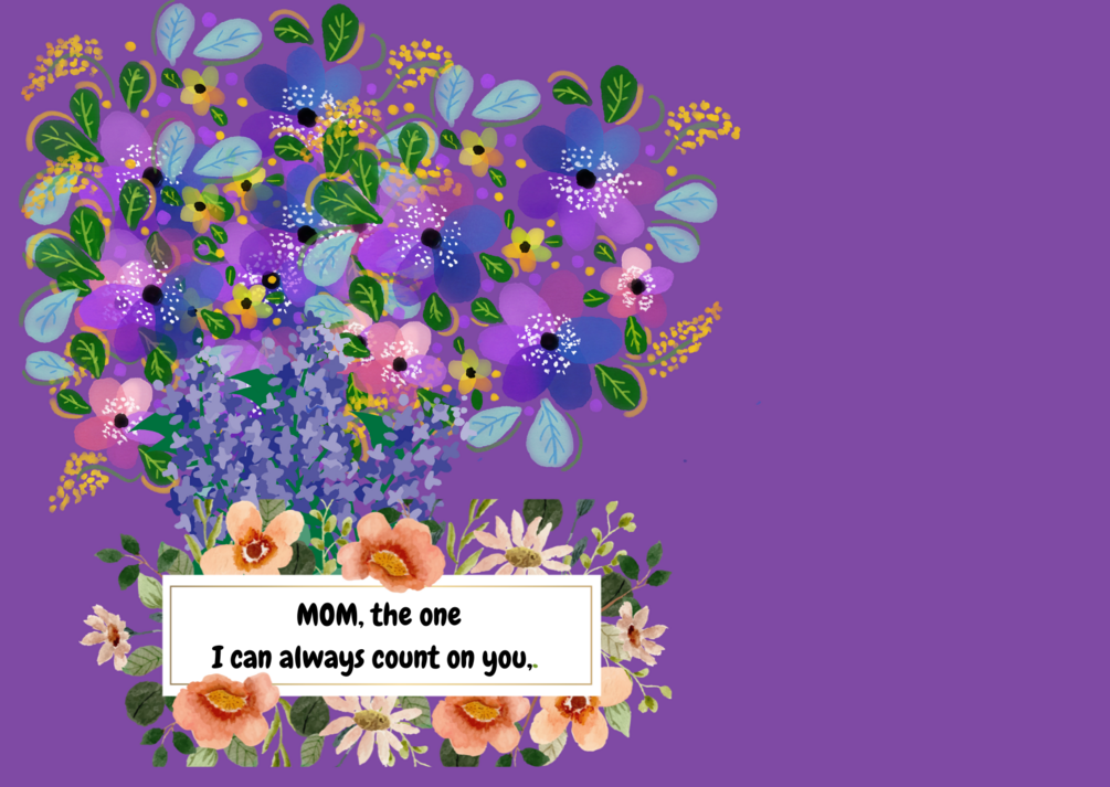 Purple E-Card/ GIF For mom.
