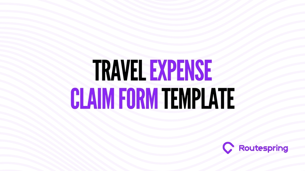 Travel Expense Claim Form Template
