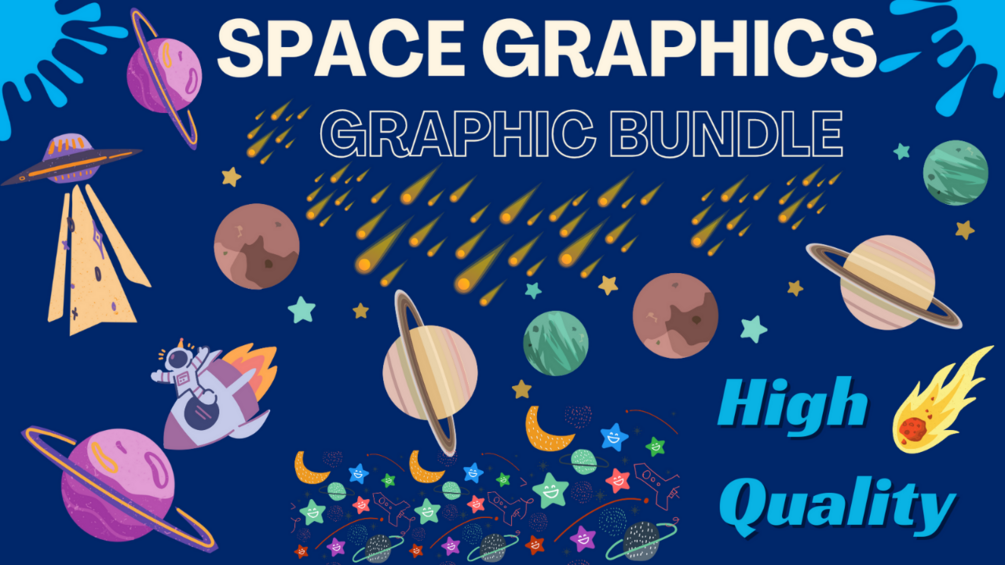 Creators' Bundle of Space Graphics: Interstellar Design Kit