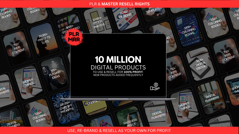 The Ultimate 10M+ Master Resell Rights Digital Product Bundle for ...
