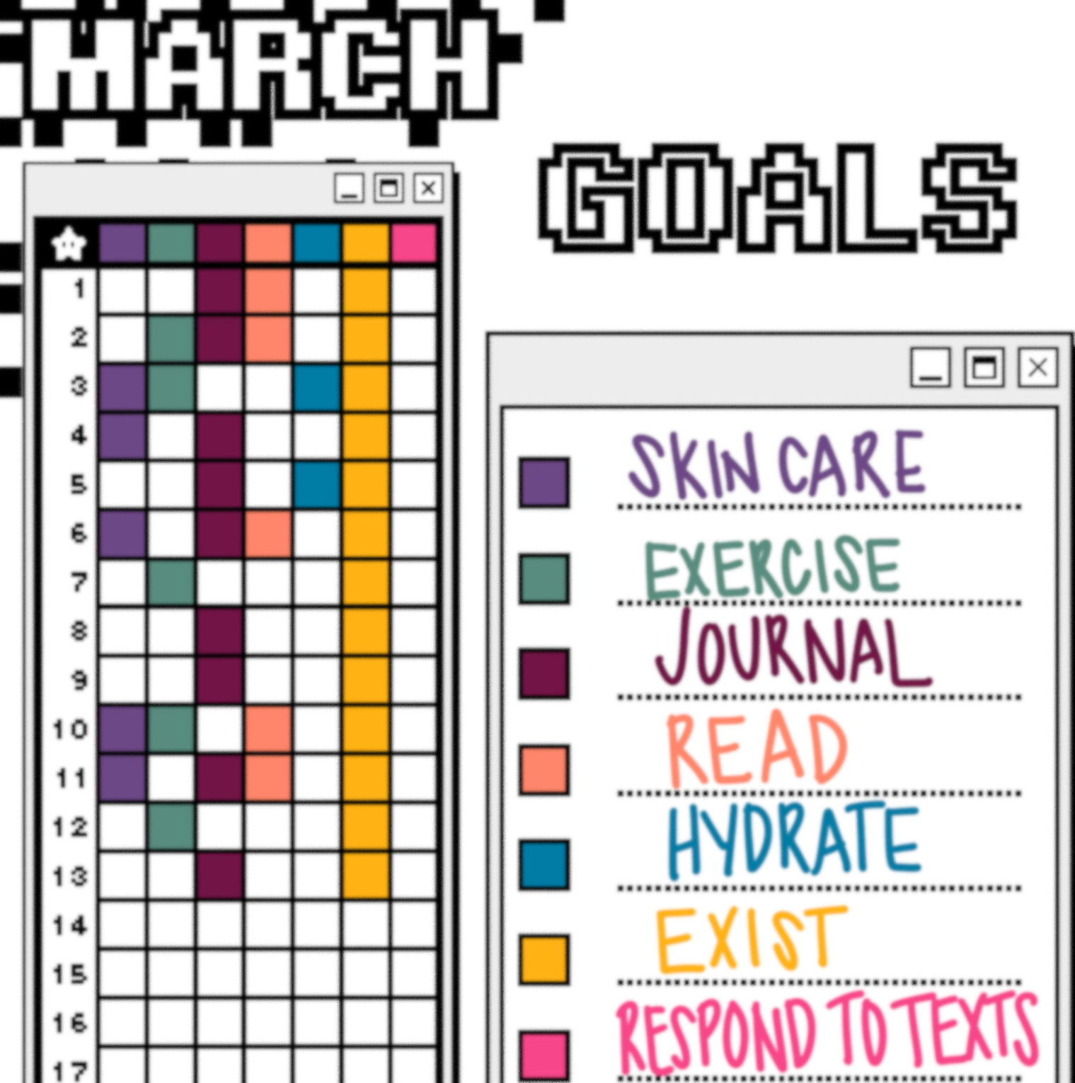 Monthly Goal Pixel Tracker