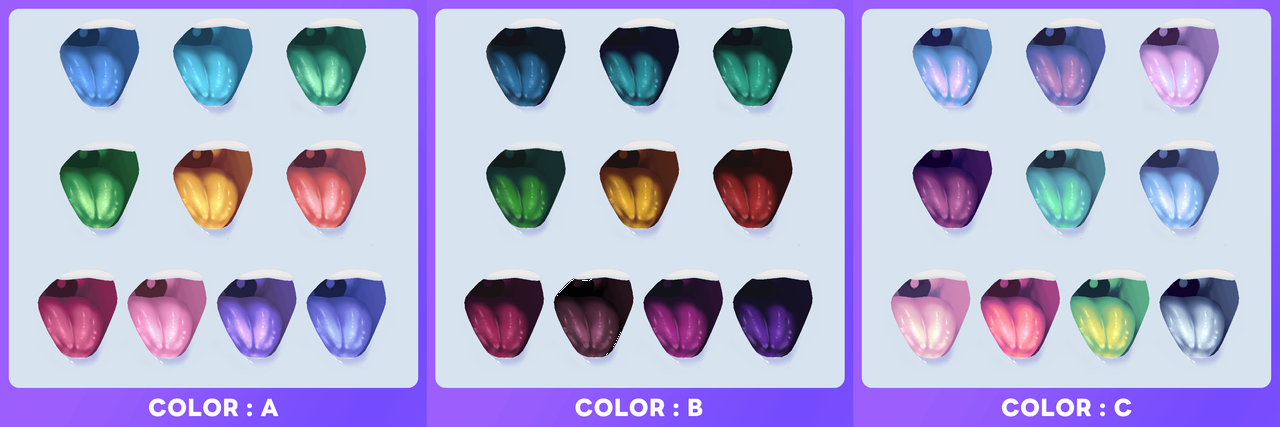 【VRoid】Monster Mouth & Tongue texture