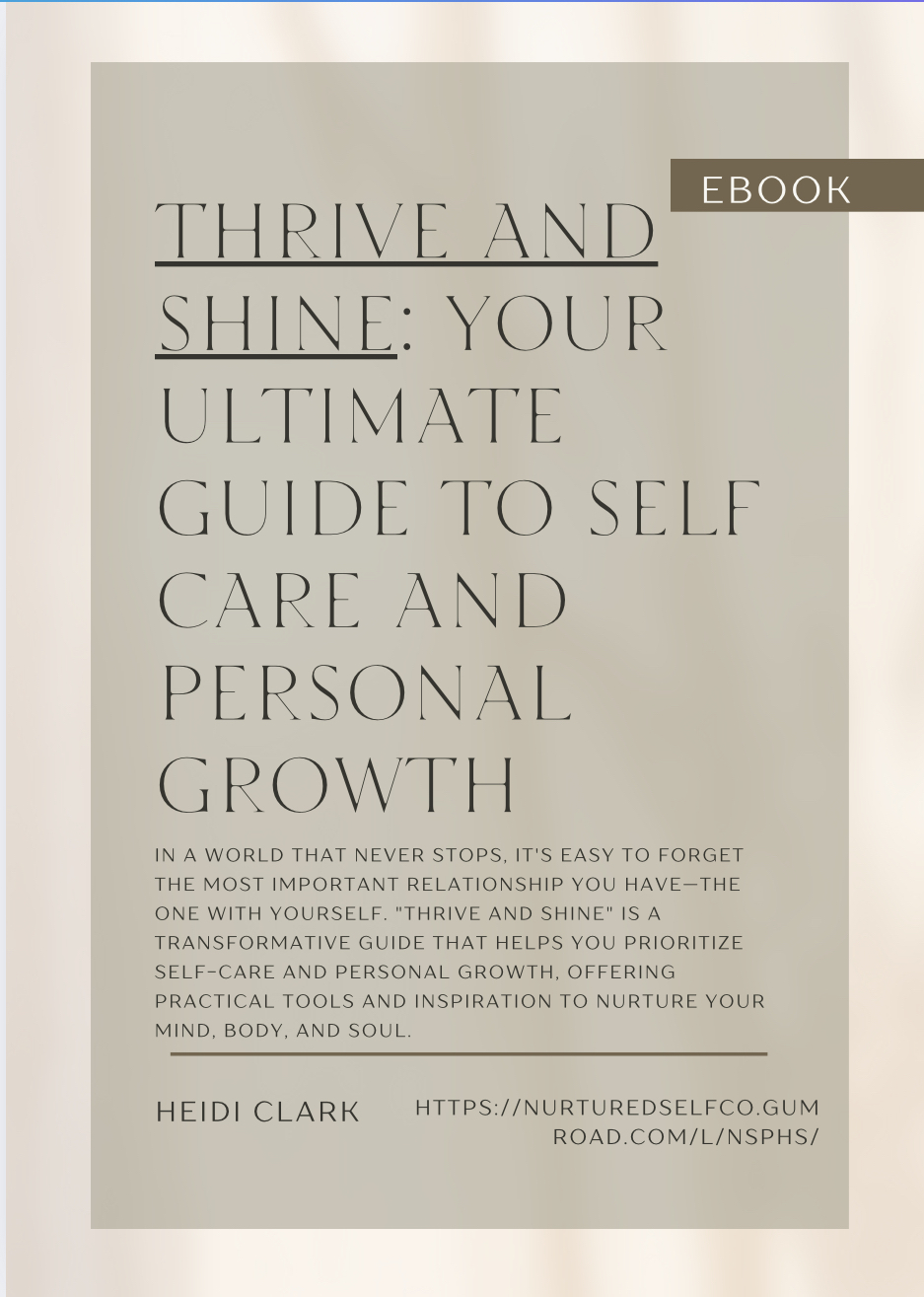 Thrive and Shine: your ultimate guide to self care and personal growth.