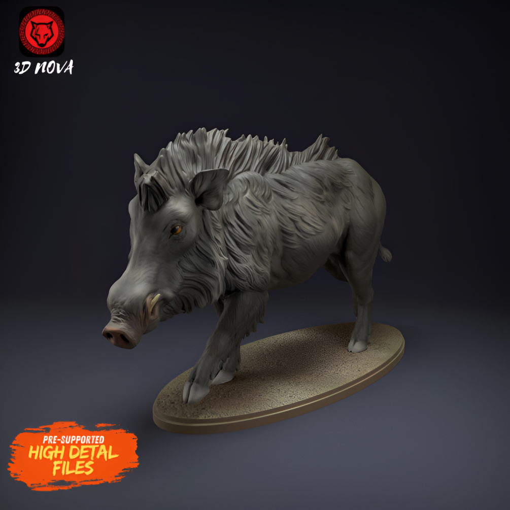 Wild Boar Stl Model