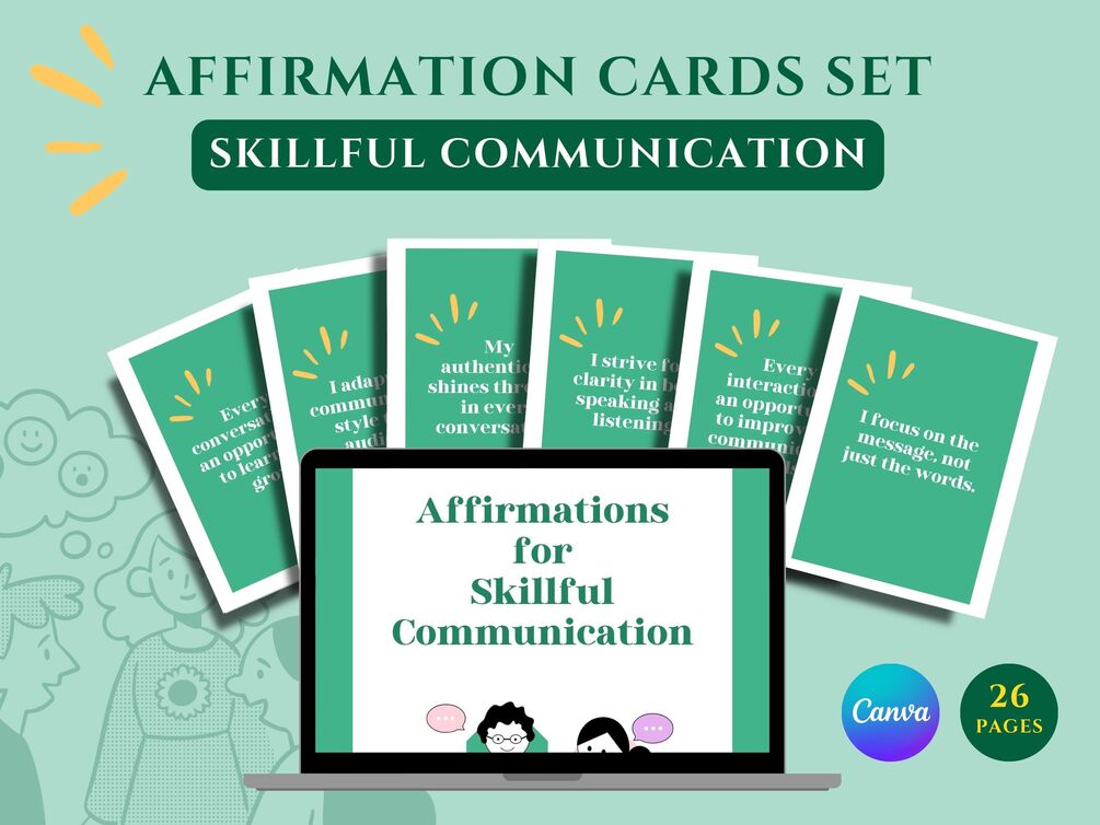 Skillful Communications Affirmation Cards Done For You