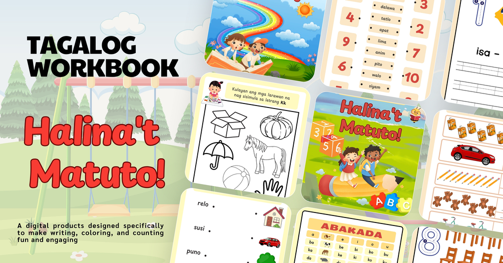 Tagalog Workbook (Writing, Coloring and Counting)