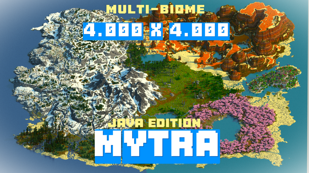 🌟Mytra - 1.20+⚔️ 4.000 x 4.000🗺️Survival Friendly/RPG-Focused🌟Java Edition
