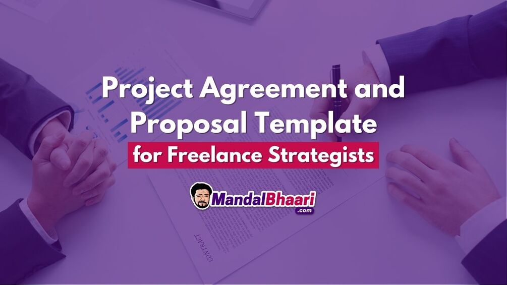 Project Agreement and Cost Proposal Template for Freelance Strategists ...
