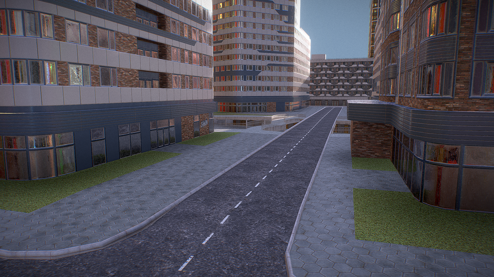 (FREE PRODUCT) Modern City Block 3D Model