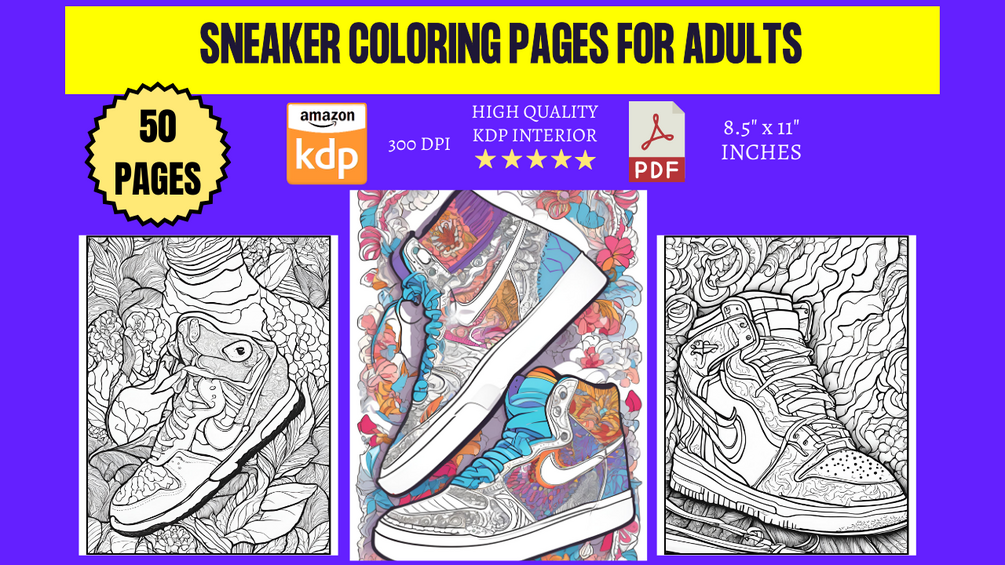 Sneaker Coloring Pages For Adults