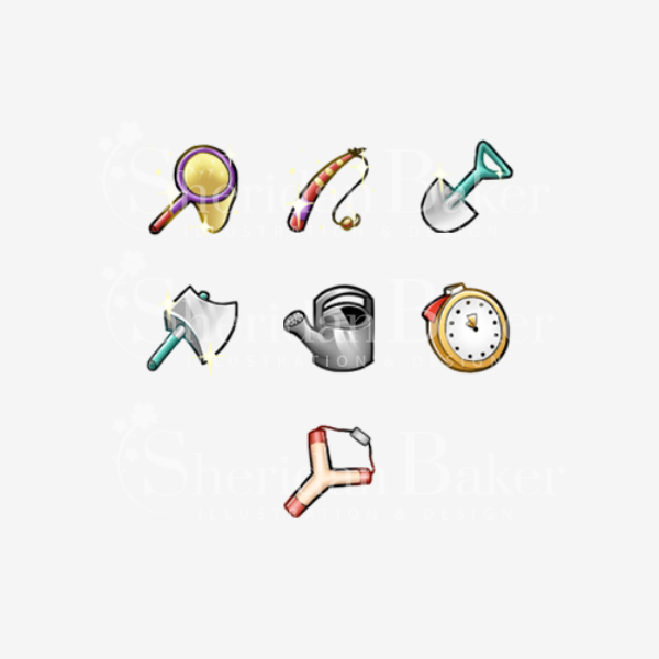 Animal Crossing Tool Badge Twitch Set