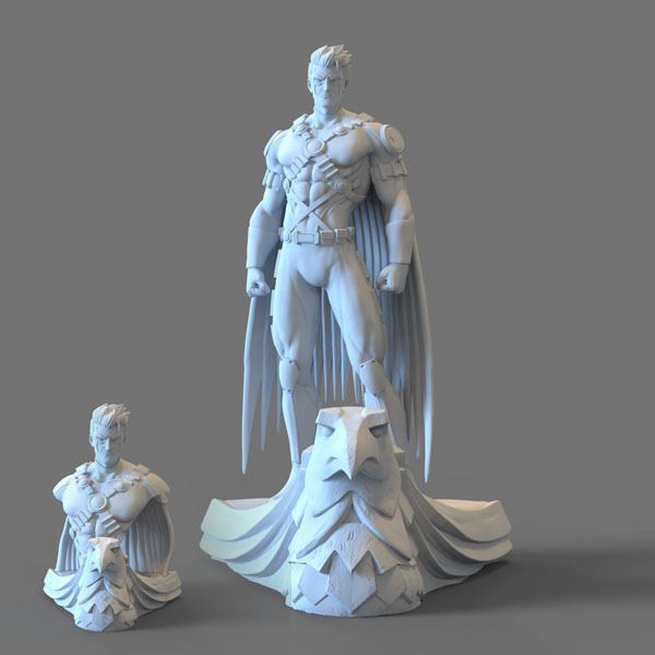 Red Robin from DC Comics Batman stl 3d printing by CG Pyro 3D print model