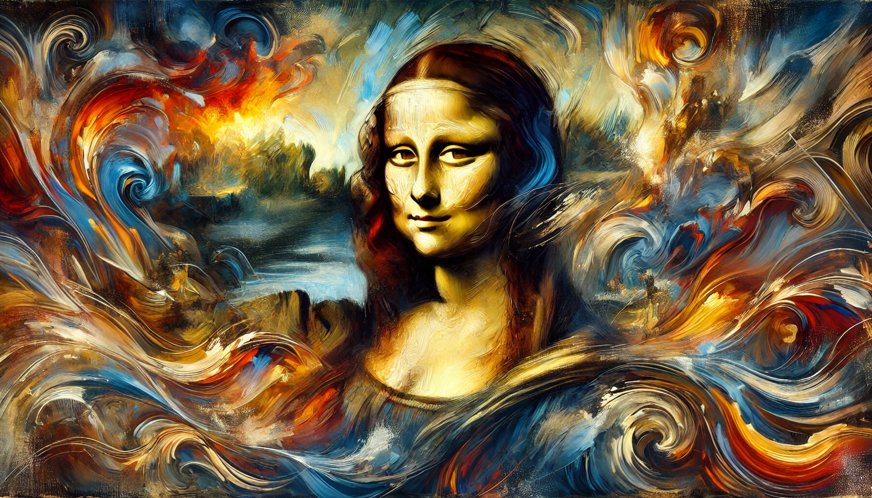 Abstract Expressionist Mona Lisa: A Modern Reimagination" #MonaLisa # ...