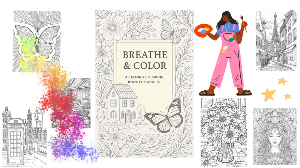 Breathe and Color - Coloring book